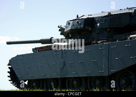 Gun turret on a Centurion Mk. V AVRE 165 tank, previously operated by ...