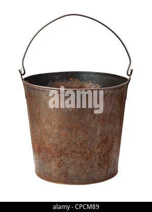 Old rusty bucket Stock Photo - Alamy