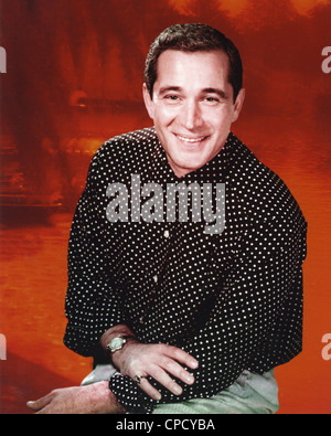 PERRY COMO (1912-2001) US singer at right on his TV show about 1958 ...