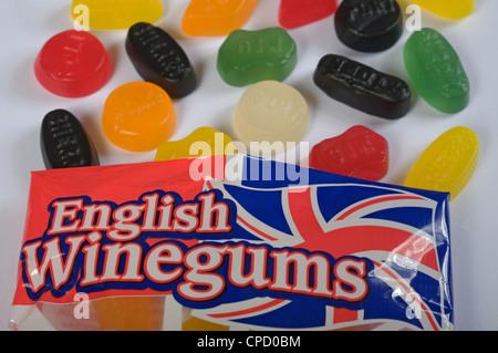 English wine gums Stock Photo - Alamy
