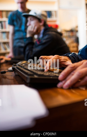 Small local public library in Ruddington, Nottinghamshire, England, UK ...