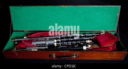 Uilleann Pipes which are Irish Bagpipes made by Eugene Lambe in his ...