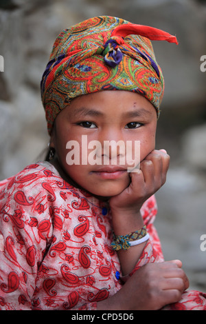 Nepali Tamang rural girl Stock Photo - Alamy