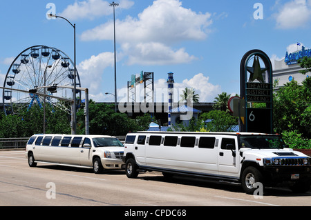 An extra long stretch limo in downtown Houston, Texas, USA Stock Photo ...