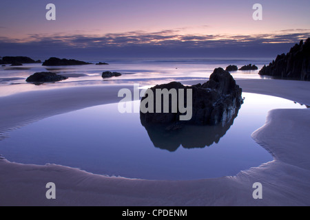Combesgate Beach, Devon, England, United Kingdom, Europe Stock Photo ...