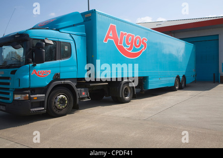An Argos delivery truck Stock Photo - Alamy