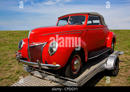 Clunes Australia / A 1939 model Ford Deluxe coupe,on display at the ...