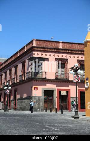 Colonial architecture, Puebla, Historic Center, Puebla State, Mexico ...