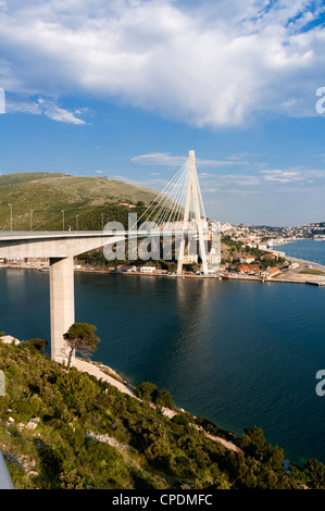 THE FRANJO TUDMAN BRIDGE DUBROVNIK CROATIA The 518 meter long cable ...