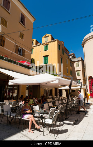 Square in Sibenik, Croatia, Dalmatia, Sibenik Stock Photo - Alamy