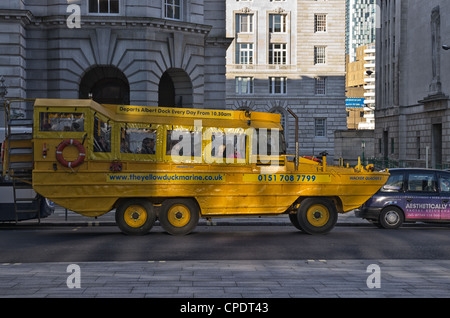 Yellow Duckmarine "Wacker Quacker", amphibious tour vehicle outside ...