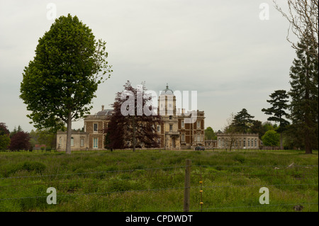 View of the front of Narford Hall Stock Photo - Alamy