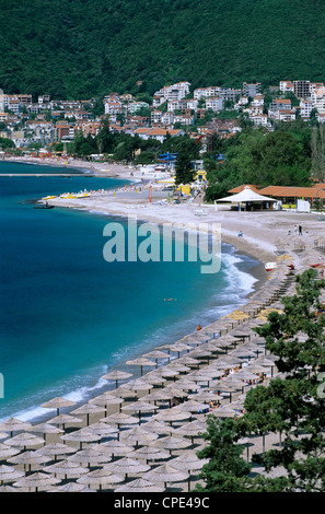 Slovenska Beach, Budva, The Budva Riviera, Montenegro, Europe Stock ...