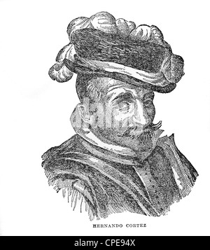 Hernando Cortez. Portrait of the Spanish explorer Hernando Cortez (1485 ...