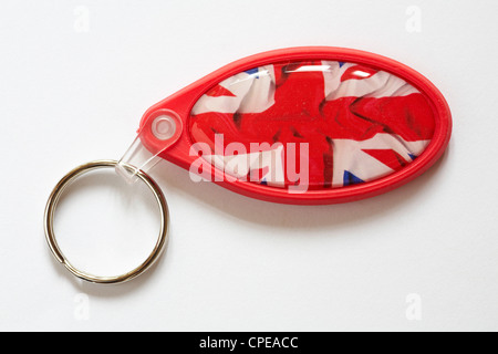Union Jack key ring keyring isolated on white background Stock Photo ...