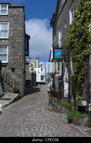 Cobbled street in St Ives Cornwall Stock Photo - Alamy