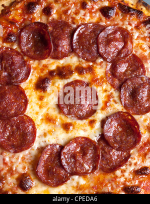 Pepperoni pizza and hot shot pizza Stock Photo - Alamy