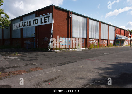 A run-down shopping centre at Pincents Lane Retail Park on the ...