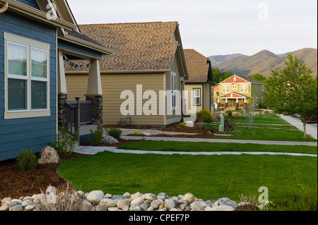 Craftsman Style residential homes in Colorado, USA Stock Photo - Alamy