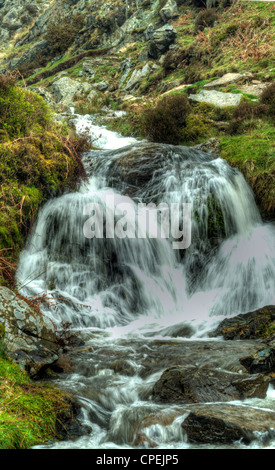Waterfall on Long Mynd, Church Stretton Stock Photo - Alamy