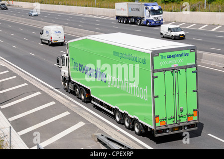 Co op food supply chain store delivery hgv lorry truck used for food ...