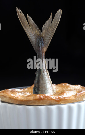 Stargazey or Stargazy Pie Stock Photo - Alamy