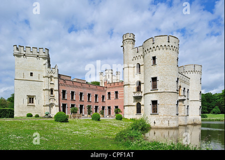 Meise, Belgium - The castle of Bouchout in the botanic gardens of near ...