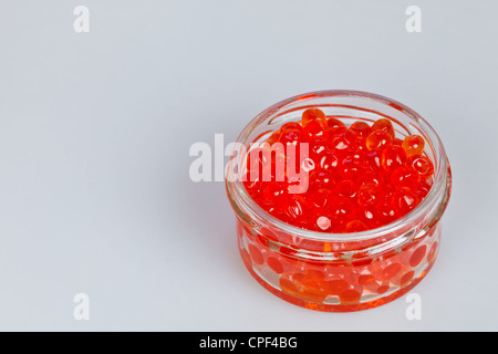 Luxury salmon red caviar roe in the bowl Stock Photo - Alamy