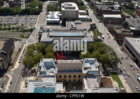 Aerial View of a City, Hartford, CT Stock Photo - Alamy