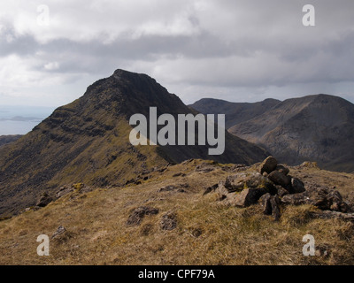 The Rum Cuillin ridge from Hallival, Isle of Rum, Scotland, UK Stock ...