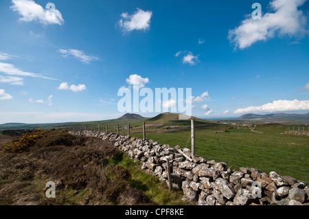 Foel Fawr or Foel Felin Wynt Wind mill hill Mynytho Lleyn Peninsula ...