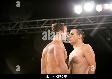 MMA fighters staring down before their fight Stock Photo - Alamy