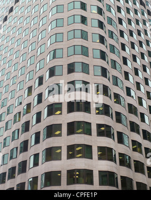 MASSACHUSETTS Boston Curved building in downtown financial district ...