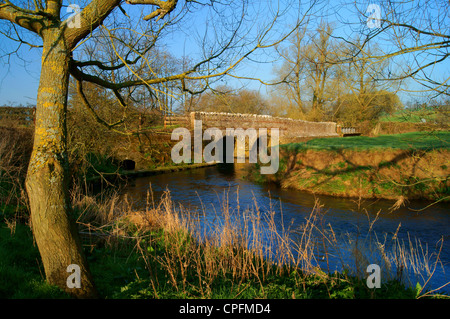 UK,Devon,Near Axminster,Broom Bridge & River Axe Stock Photo - Alamy