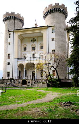 Aymavilles castle and its garden. Aosta Valley region, Italy Stock ...