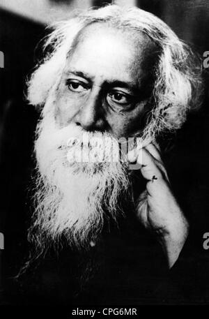 Rabindranath Tagore (1861-1941), Indian writer Stock Photo - Alamy