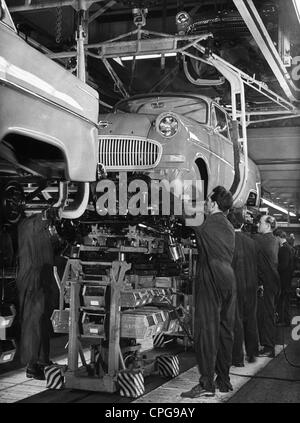 industry, car industry, factory building, 1950s, Additional-Rights ...