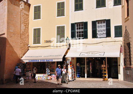 tourists shopping ciutadella menorca spain Stock Photo - Alamy