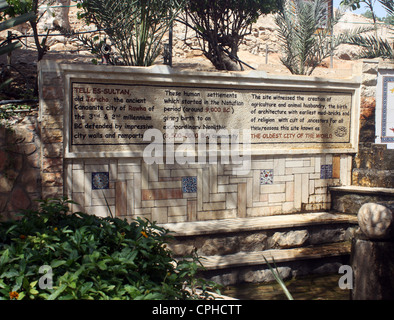 City of Jericho the oldest city of the world . Elisha Spring fountain ...