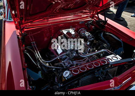 Chevy Engine compartment Stock Photo - Alamy