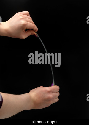 Bending Plastic Ruler Stock Photo - Alamy