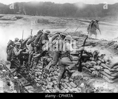 A World War One training trench where soldiers trained in trench ...