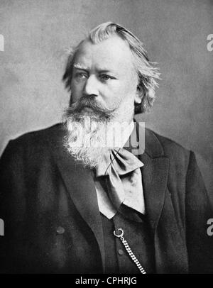 JOHANNES BRAHMS (1833-1897) German Romantic composer about 1853 Stock ...