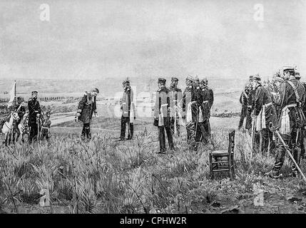 BATTLE OF SEDAN 1870. General Reille delivers the letter of surrender ...
