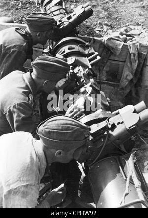 Soldiers of a German Flak unit at the Eastern Front, 1944 Stock Photo ...