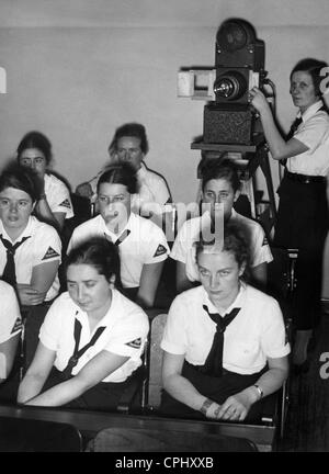 Training course for BDM leaders in Berlin, 1936 Stock Photo - Alamy
