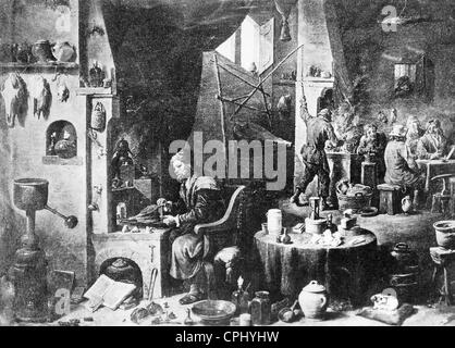 17th century Dutch kitchen Stock Photo - Alamy