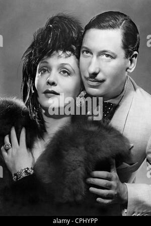 Willy Birgel and Zarah Leander in 'The Blue Fox', 1938 Stock Photo - Alamy