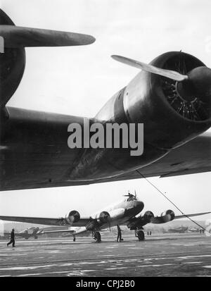 Focke Wulf Fw 200 'Condor' at Airport Tempelhof in Berlin, 1938 Stock ...
