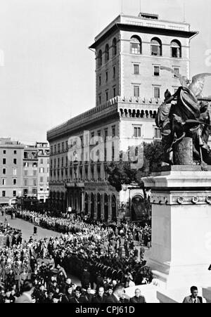Adolf Hitler's visit to Mussolini in Venice on 14th June 1934 Stock ...